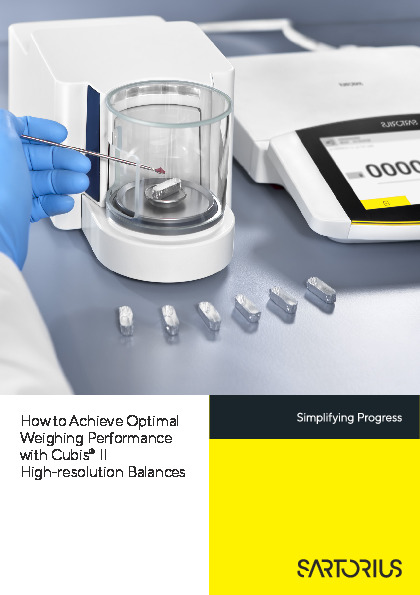 Brochure - Cubis-ii-lab-balances-booklet-en-l-sartorius - Sartorius ...