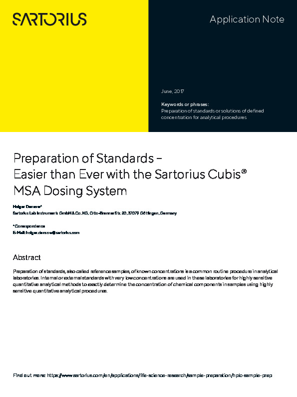 PDF - Cubis-msa-dosing-application-note-en-sartorius - Sartorius france - FranceBiotechnologies